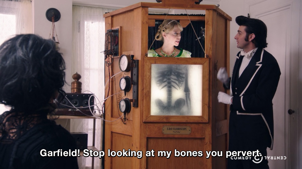 Garfield! Stop looking at my bones you pervert. | Another Period ...