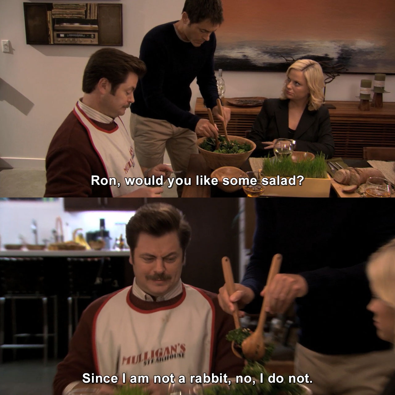 Ron Swanson Citeert Salade