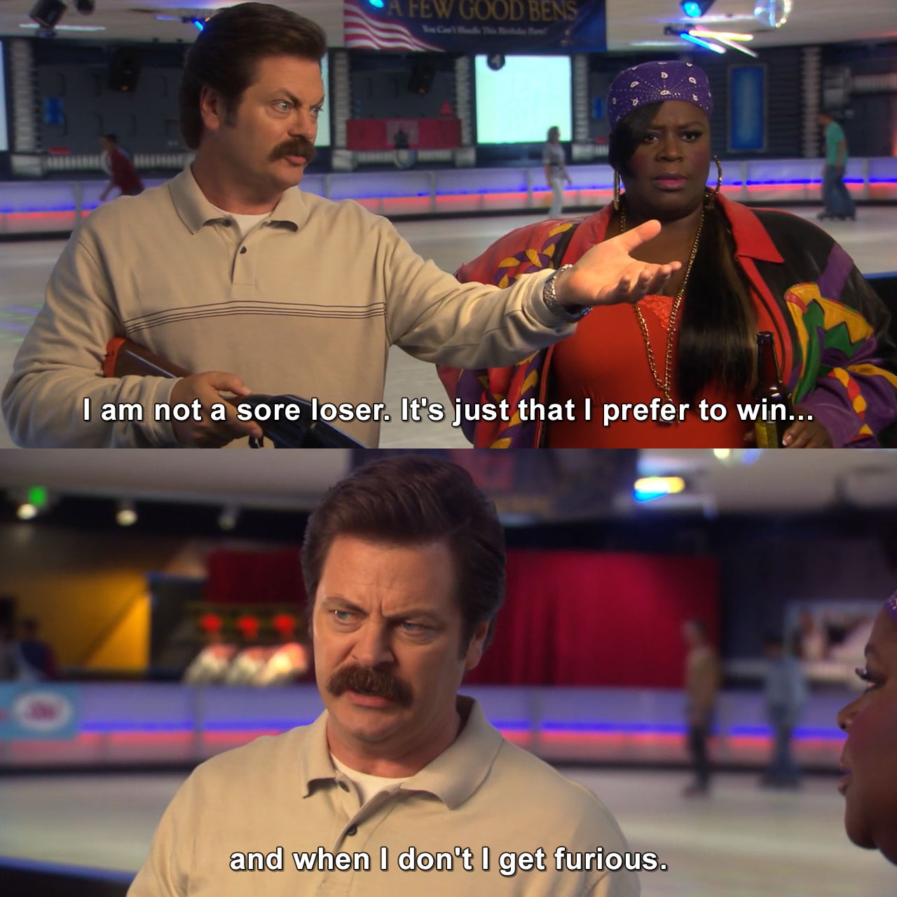 I am not a sore loser. It's just that I prefer to win, and when I don't ...