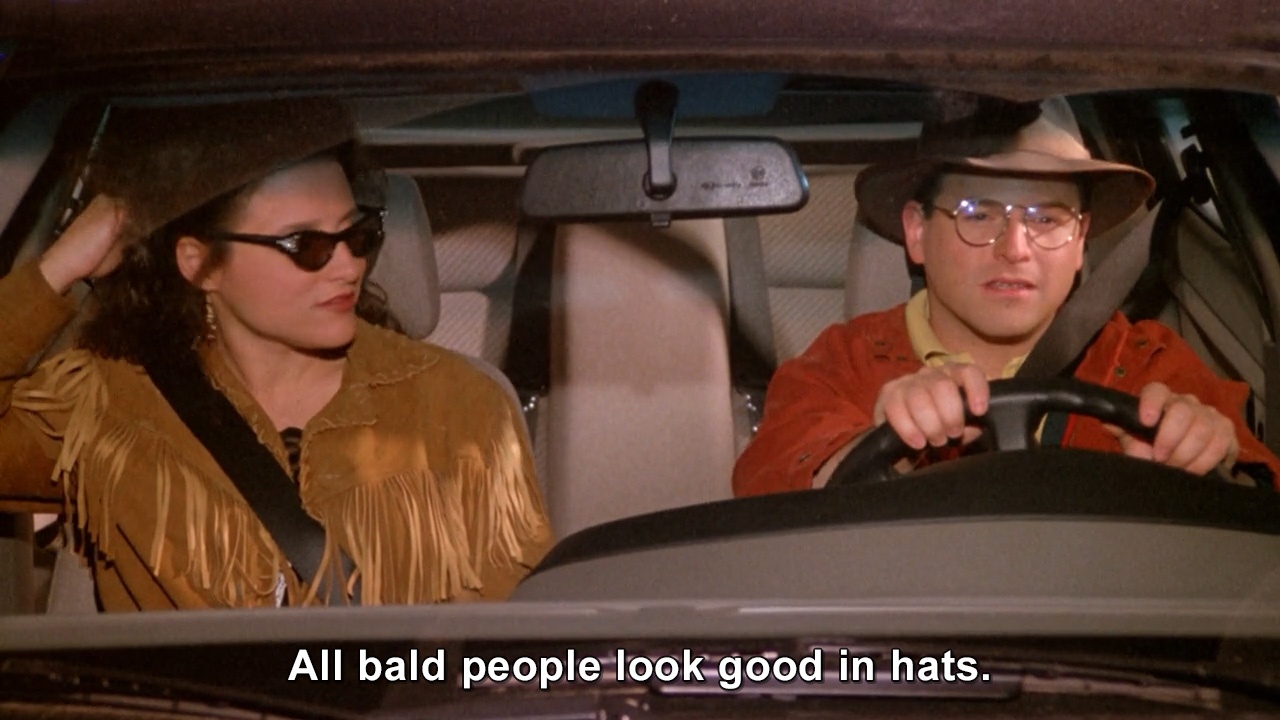 All bald people look good in hats. | Seinfeld | TVgag.com