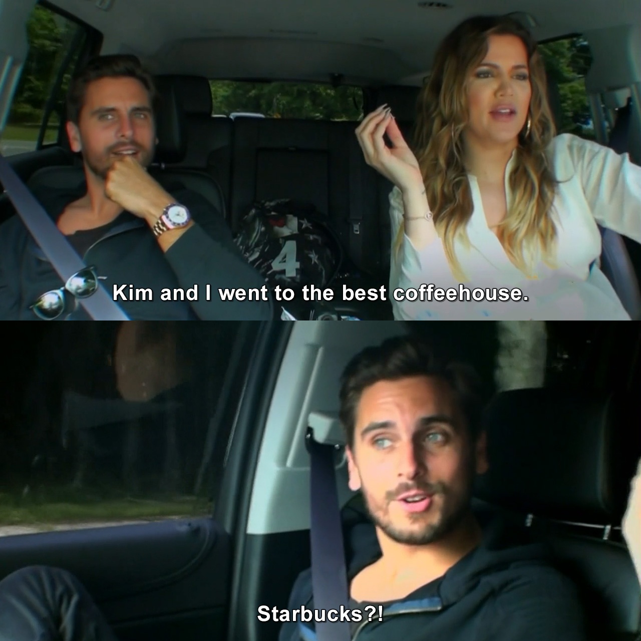 Kim and I went to the best coffeehouse. Starbucks?! | Keeping Up with ...
