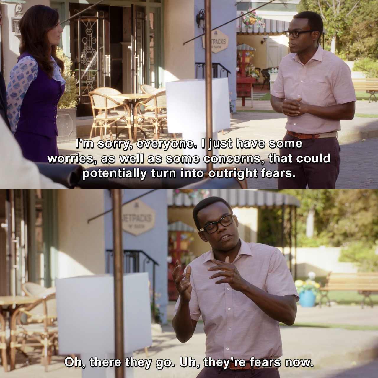 I'm sorry, everyone. I just have some worries, as well as some concerns ...