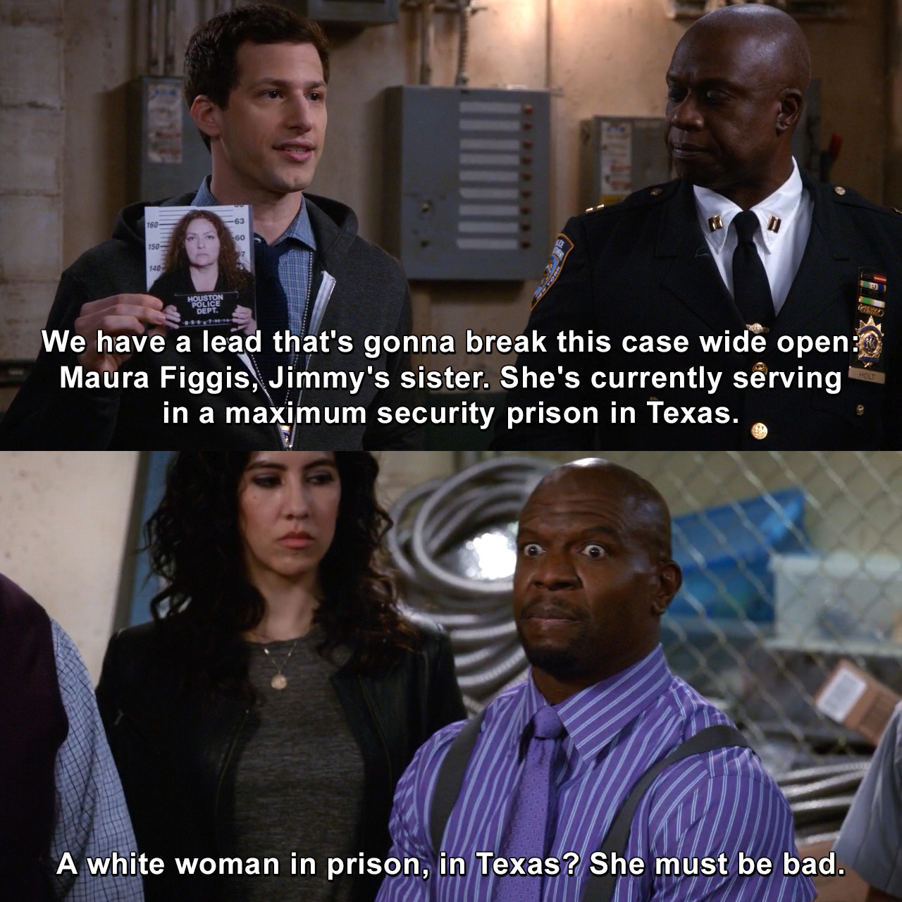 Unfortunately, we can't just arrest Figgis, because he has a man inside ...