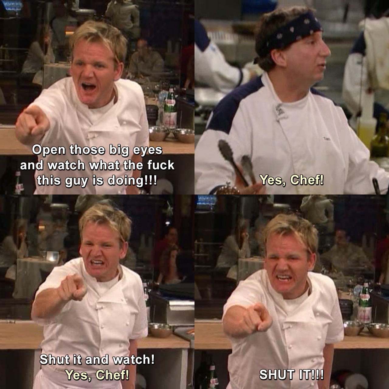 And you, open those big eyes and watch what the fuck this guy is doing ...