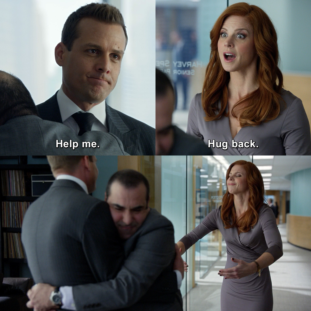 Help me. Hug back. | Suits | TVgag.com