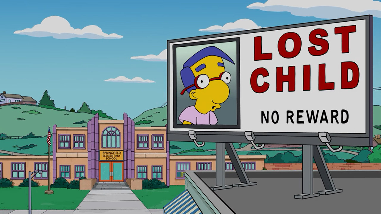 Lost child. No reward. | The Simpsons | TVgag.com