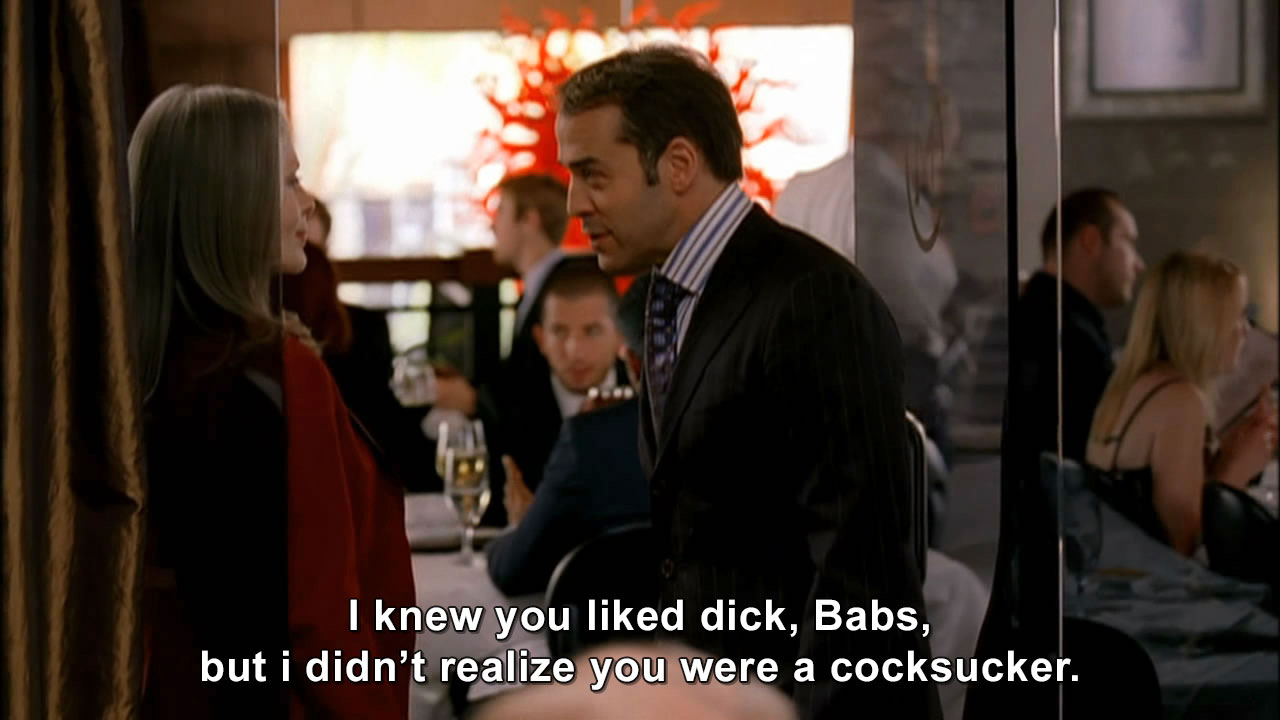 I knew you liked dick, Babs, but i didn’t realize you were a cocksucker ...